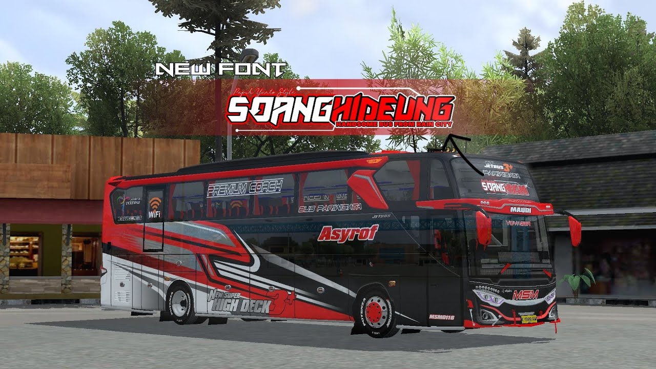 NEW FONT‼️LIVERY MSM ASYROF SOANG HIDEUNG FONT TERBARU - YouTube