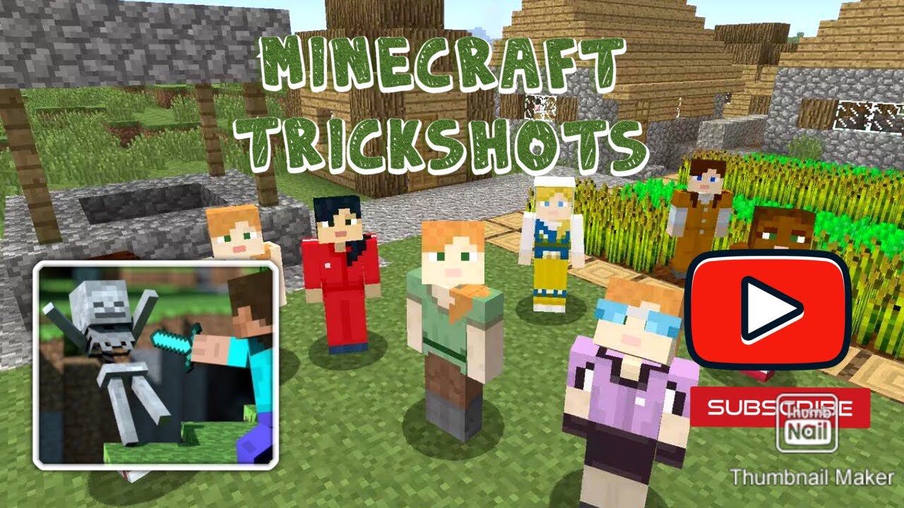 Minecraft Trickshots - YouTube