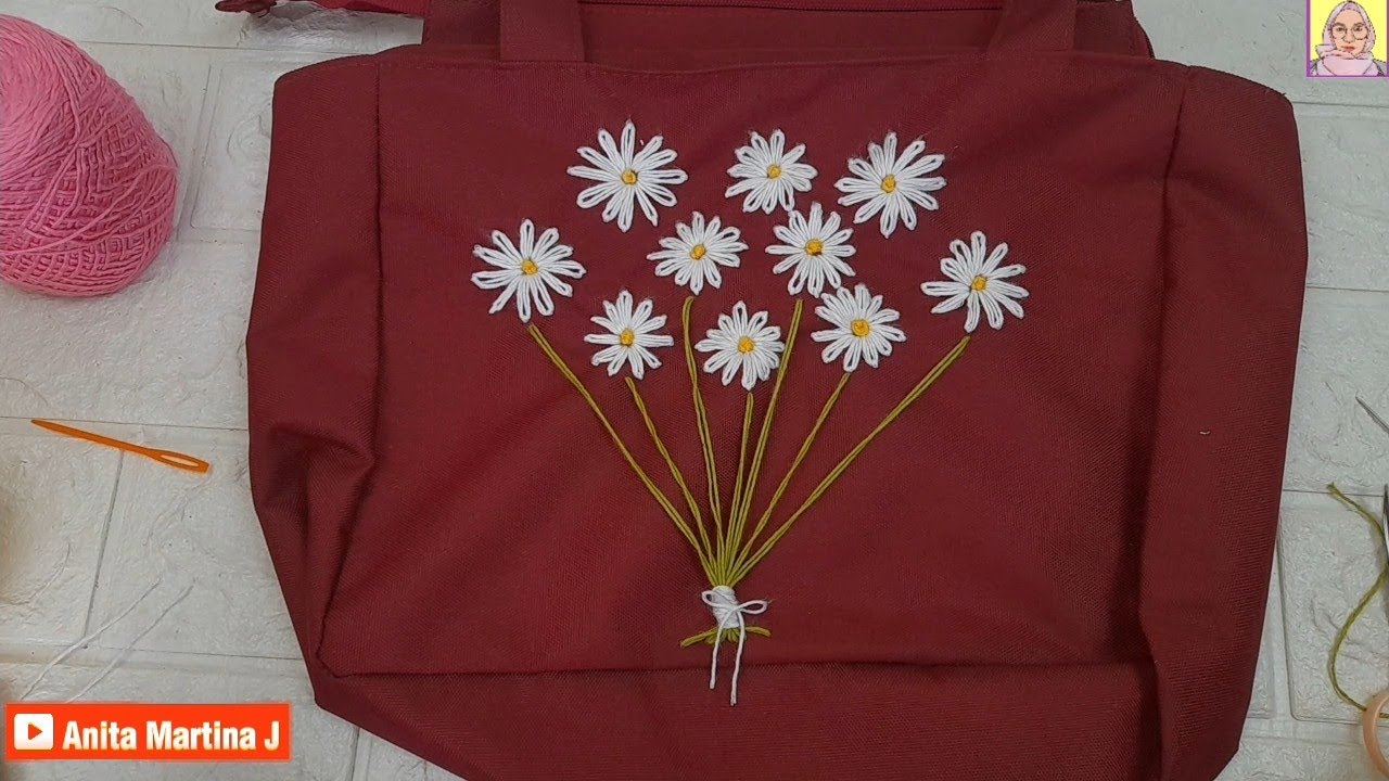 Belajar Sulam Bunga yang Simpel Bagi Pemula - YouTube