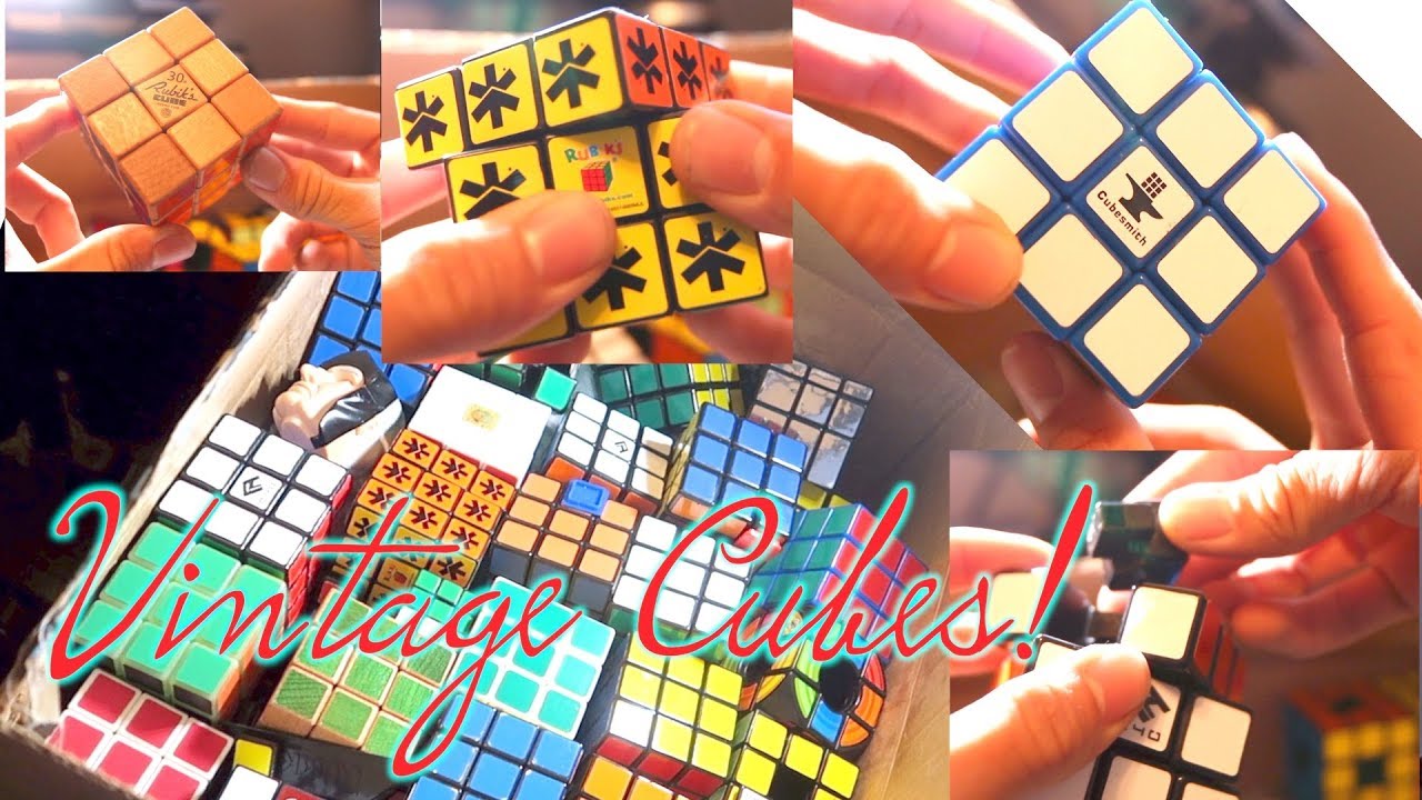 Massive 40+ Vintage Speed Cube/Rubik's Unboxing From Ebay - YouTube