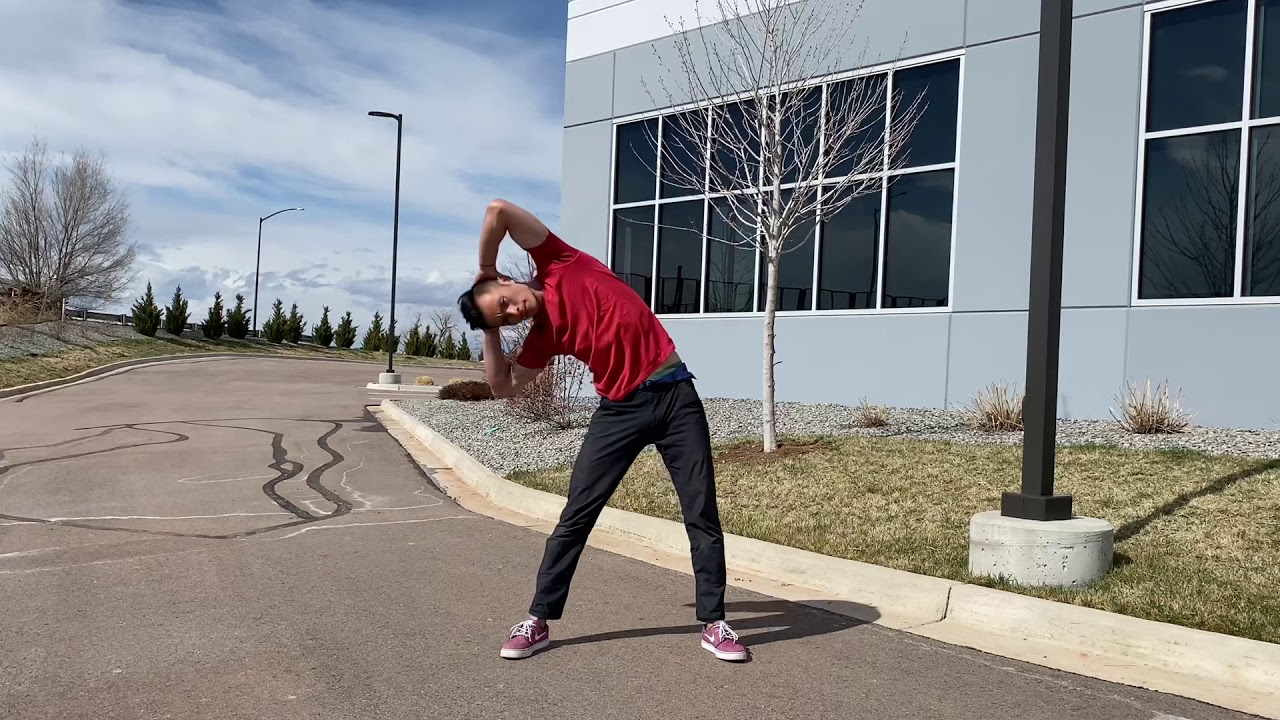 Standing Side Bend Stretch - YouTube
