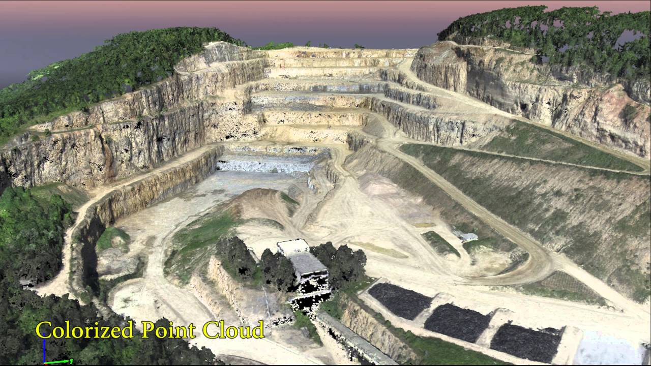 Image Based Photomodelling Quarry Example - YouTube