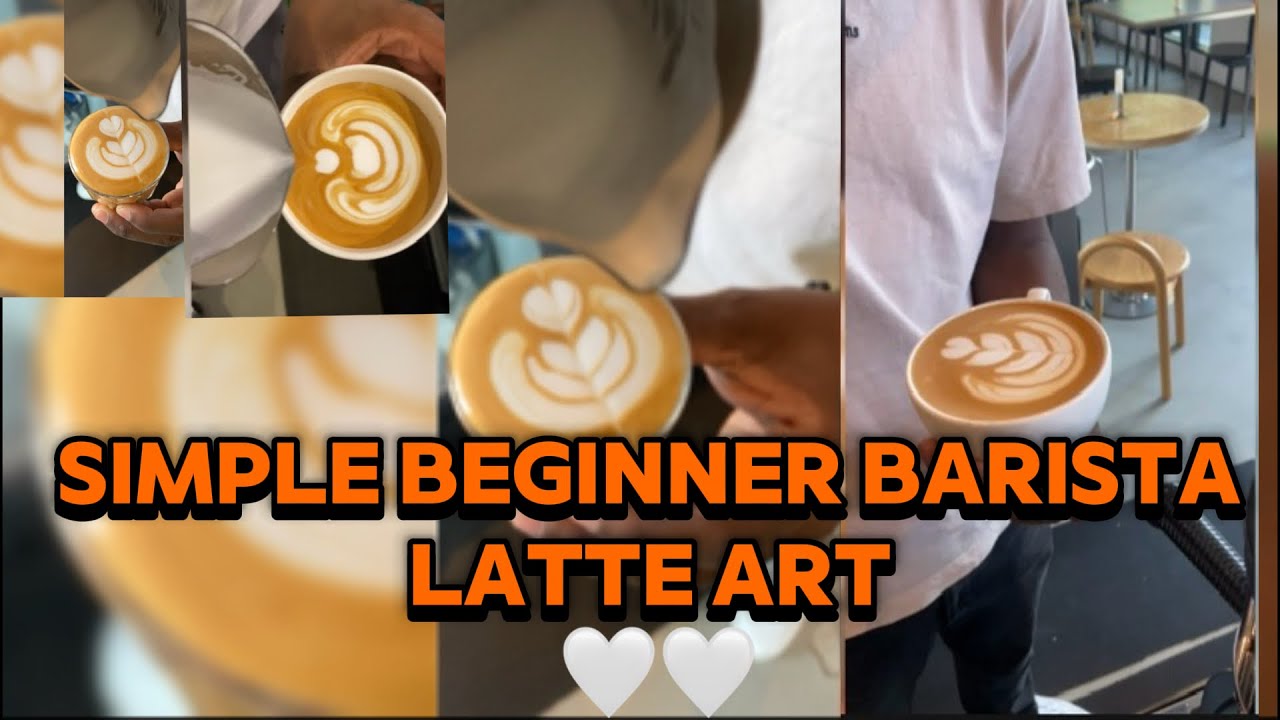 SIMPLE BEGINNER BARISTA PRACTICE LATTE ART | 3 DIFFERENT VIDEOS SAME ...