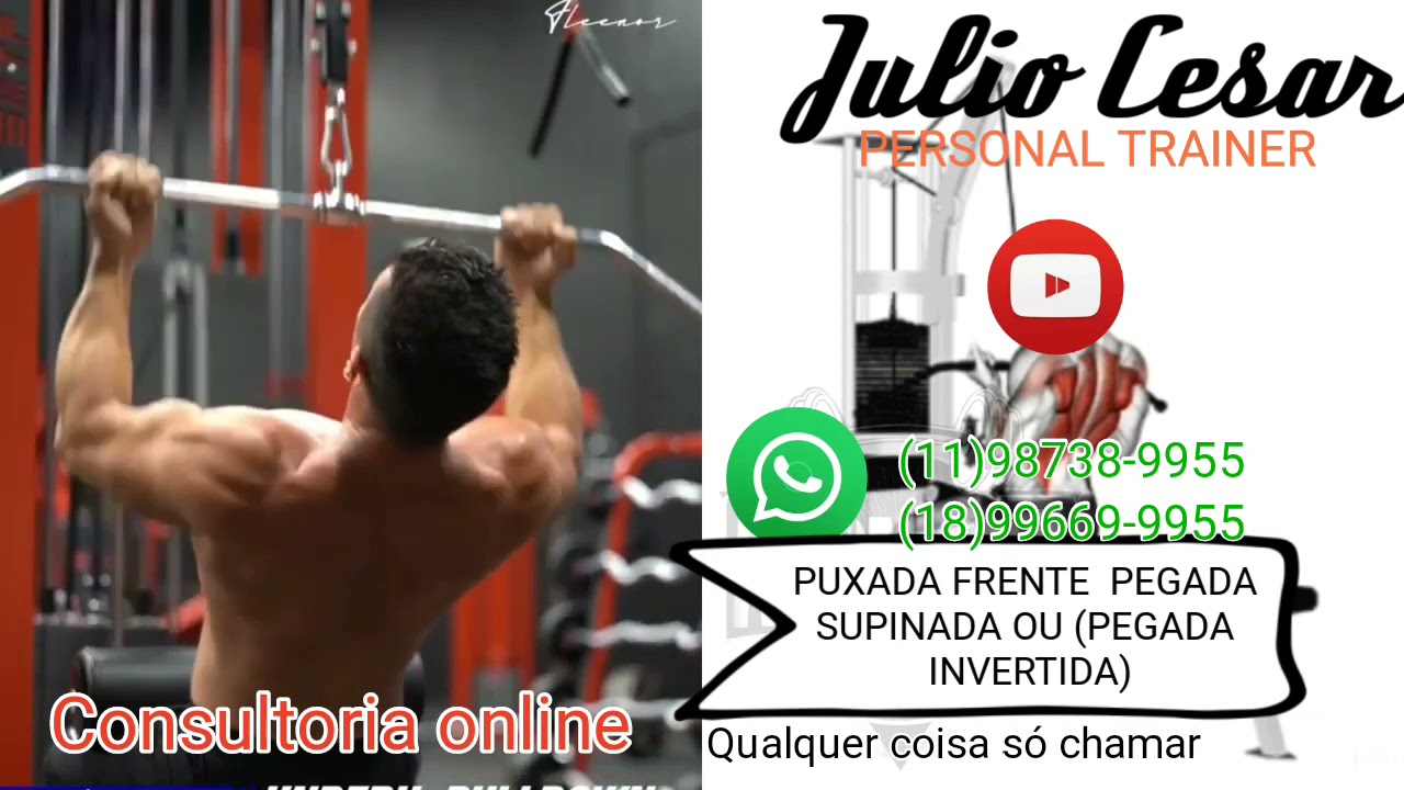 PUXADA FRENTE PEGADA SUPINADA OU (PEGADA INVERTIDA) - YouTube