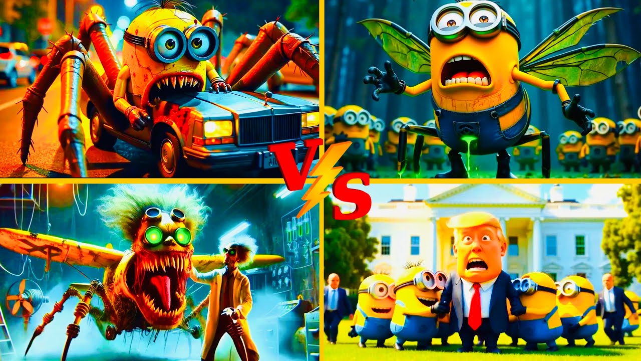 Minions Spider Monster 🆚 Minion Exe 🆚 Minion Bee 🆚 Minions Parody ...