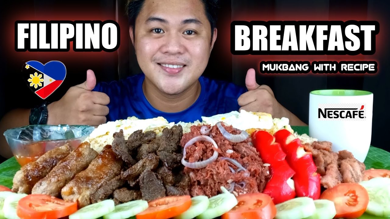 FILIPINO BREAKFAST| COOKING & MUKBANG| MUKBANG PHILIPPINES| FILIPINO ...