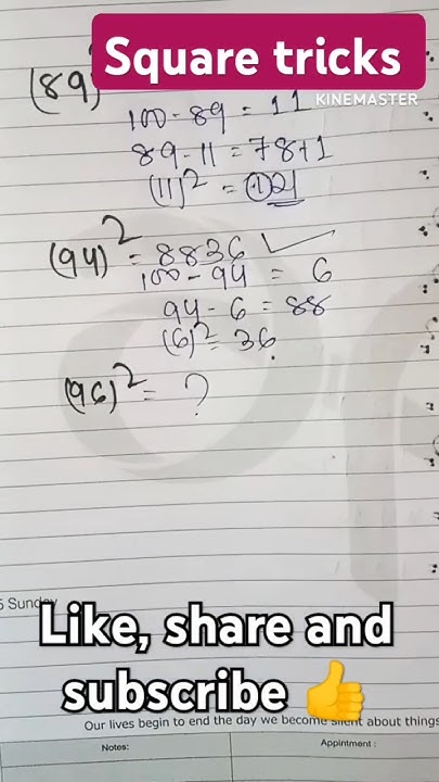 maths tricks||simplification tricks for fast calculation|square tricks #shorts #shortvideo # ...