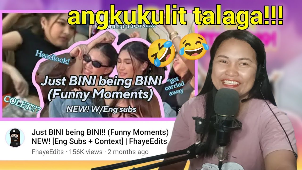 BINI Reaction || Just BINI being BINI by FhayeEdits - YouTube