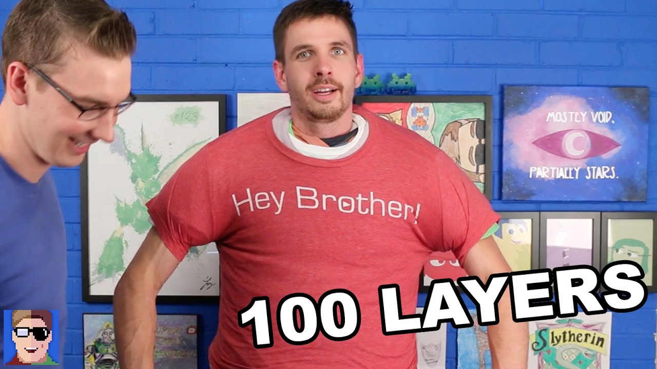 100 LAYERS of Clothes Challenge! - YouTube