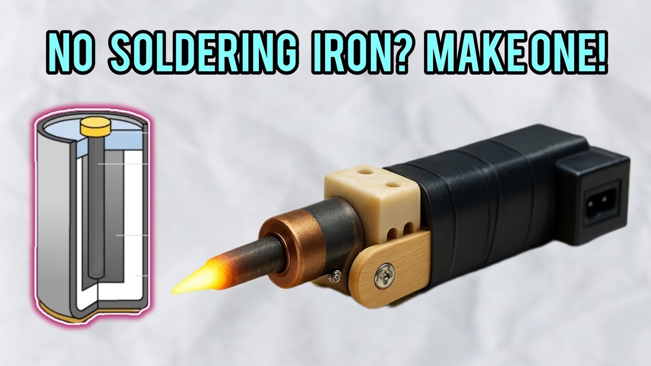 How to Build a Working Soldering Iron from a Dead AA Battery! - YouTube ...