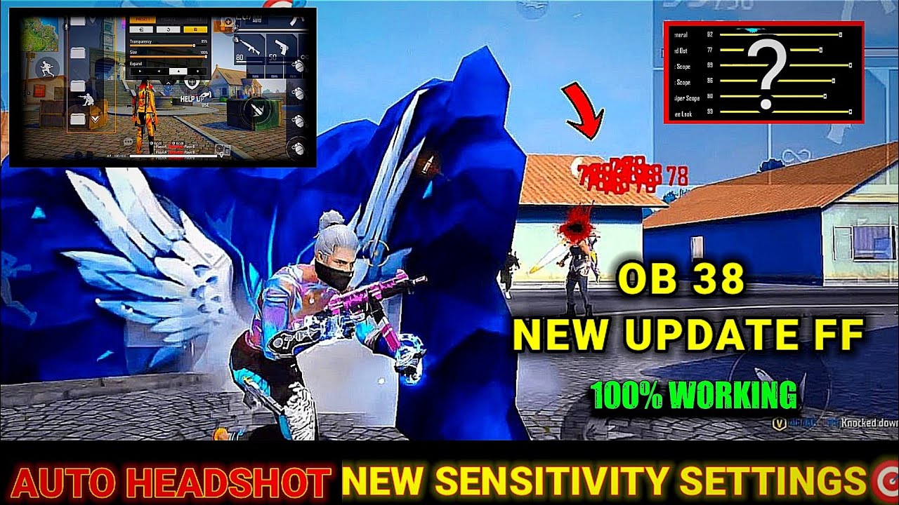 New Update ff Ob38 Headshot Settings 🎯 || new update free fire 2023 ...