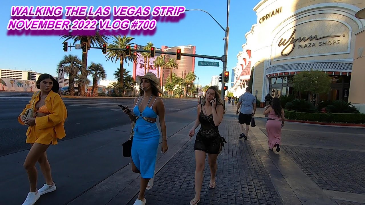 WALKING THE LAS VEGAS STRIP NOVEMBER 2022 DAY SCENES VLOG #700 - YouTube