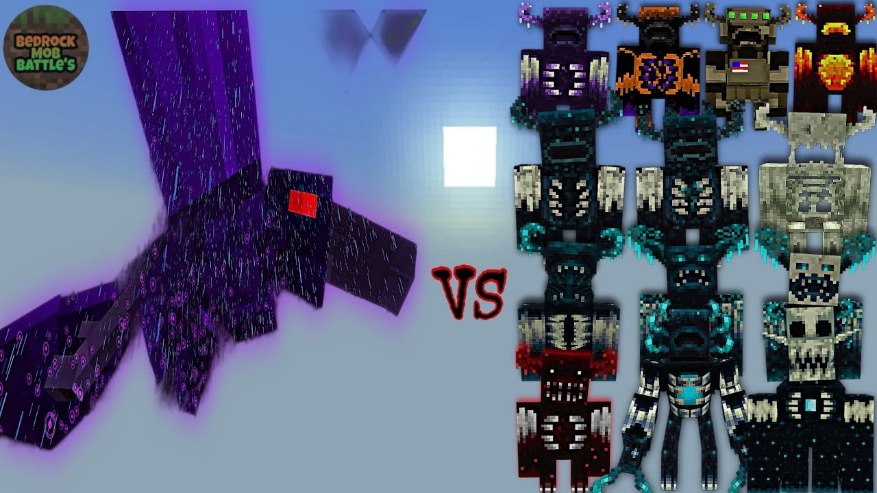 Death and Bad Omen Catastrophe vs Warden Plus | Minecraft Bedrock | Mob ...