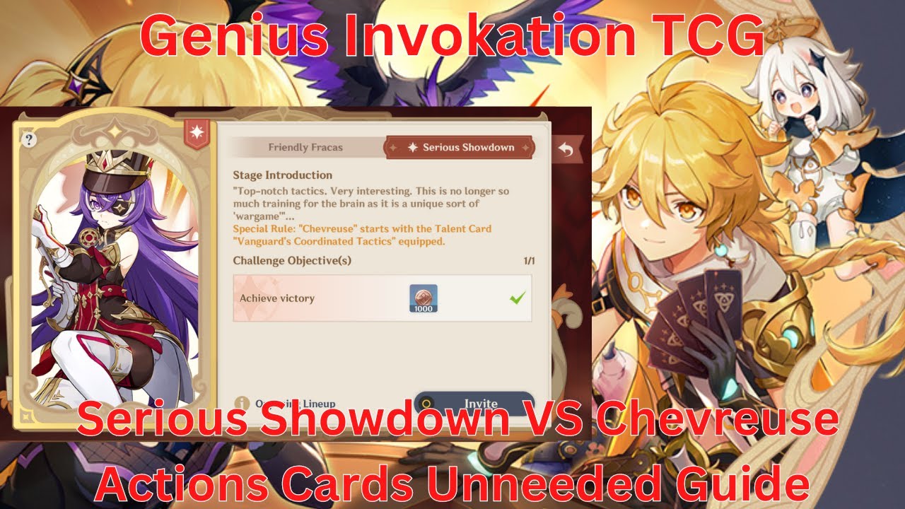 Genius Invokation TCG Serious Showdown VS Chevreuse Action Card ...