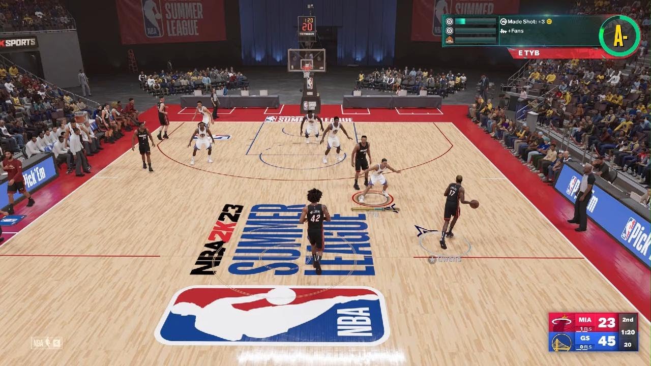 NBA 2K23 getting tech for hanging on the rim - YouTube