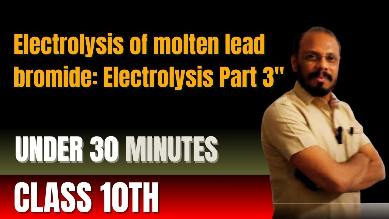 Electrolysis Part 3: Electrolysis of Molten lead bromide - YouTube