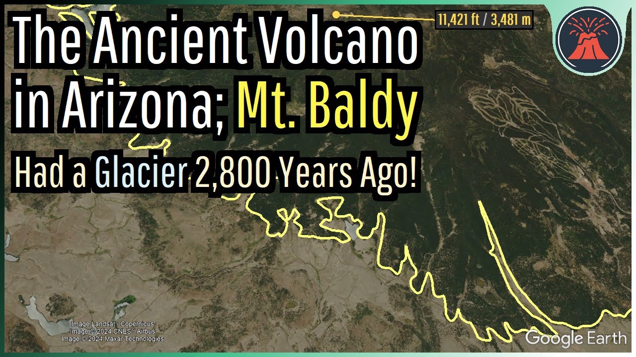 The Ancient Volcano in Arizona; Mount Baldy & Its Glaciers - YouTube