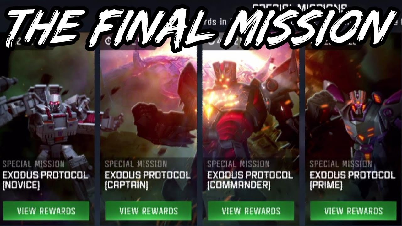 Exodus Protocol | Final Mission - Transformers: Forged to Fight - YouTube