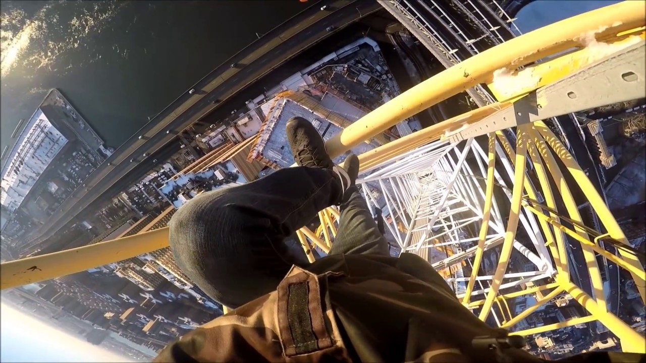 Manhattan Bridge Crane Climb - YouTube