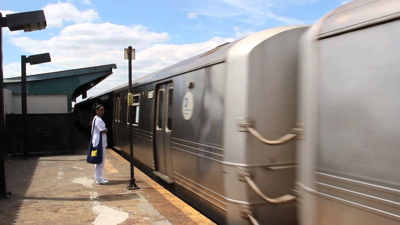 MTA New York City Subway: Lefferts Blvd R46 A Train Departs Rockaway ...