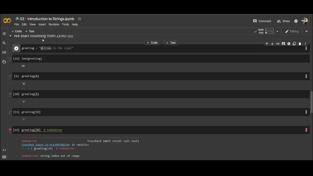 Python 03 Introduction to Strings - YouTube