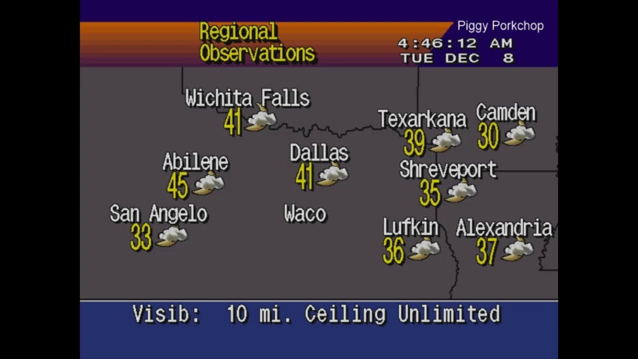 EAS Required Monthly Test Texas Statewide WBAP-AM +WeatherSTAR4000 ...