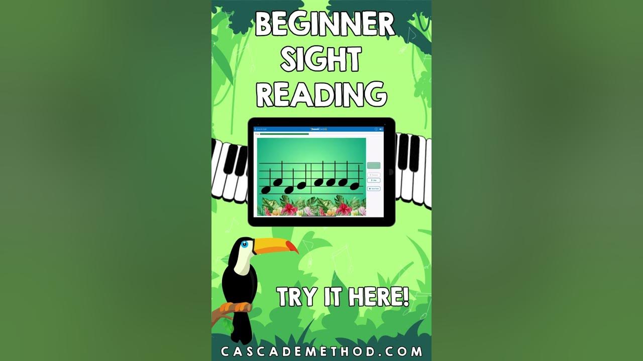 Sight Reading Cards (Same, Skip, Step) Tropical - Cascade Method Boom ...
