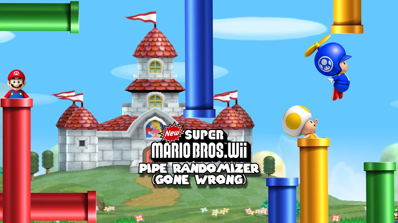 So I finally played the New Super Mario Bros. Wii Pipe Randomizer ...