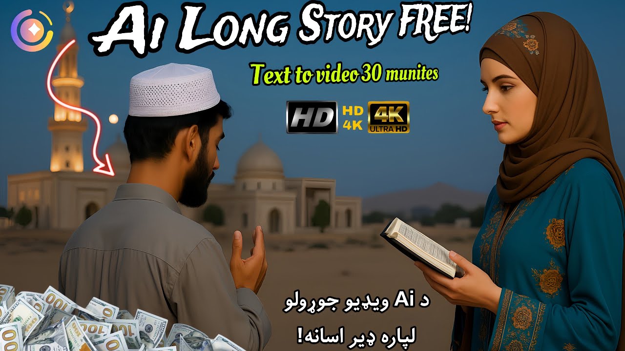 Text To Video FREE Long HD Stories | 3D - Realistic Upto 30 Munites ...