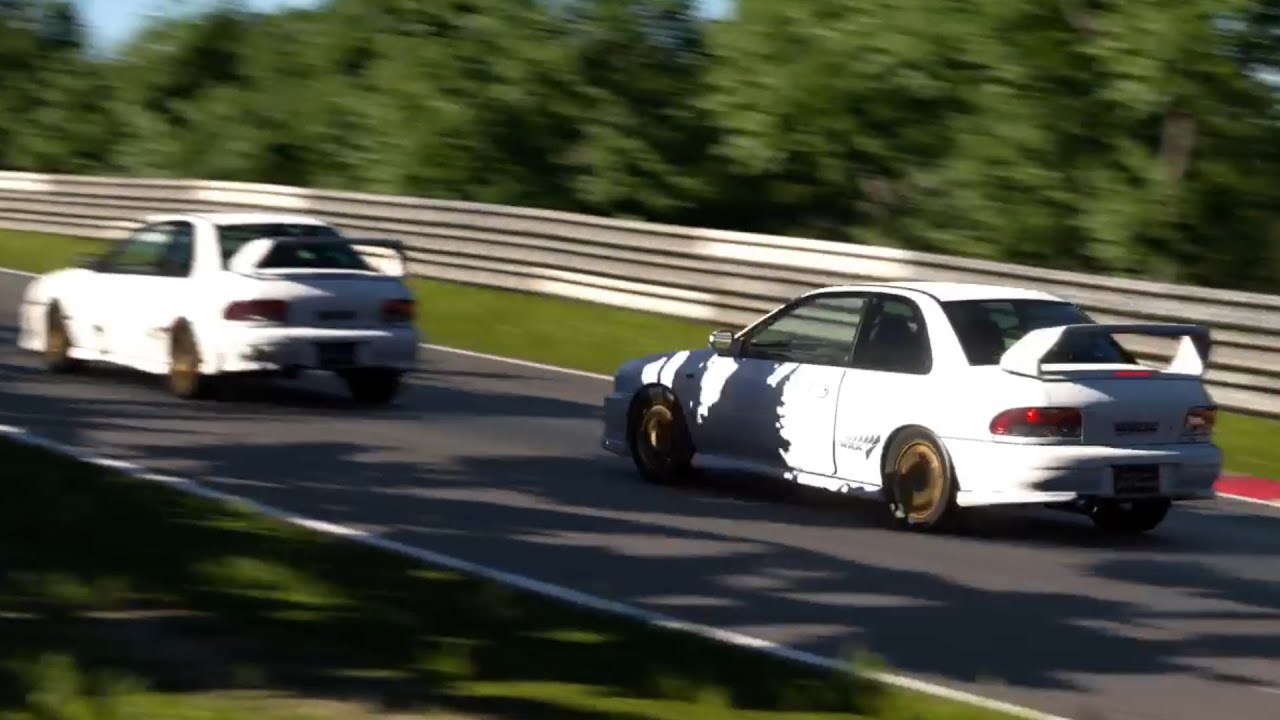 Subaru Impreza Coupe WRX typeR STi Version VI vs - Nürburgring - YouTube