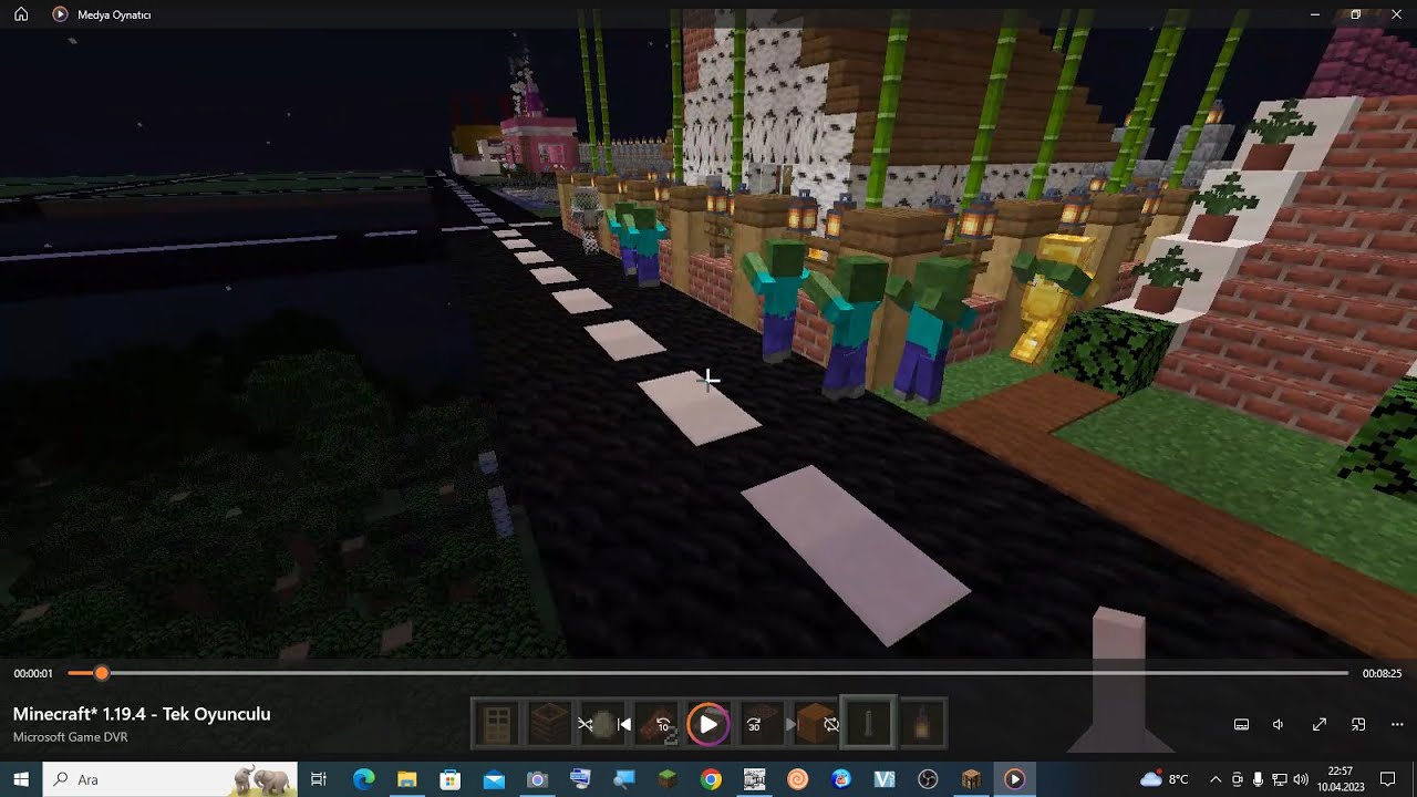 Minecraft 31 zombi savaşı - YouTube