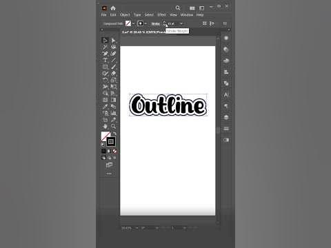 How to Create Outline of Text in Adobe Illustrator | Quick Tips - YouTube