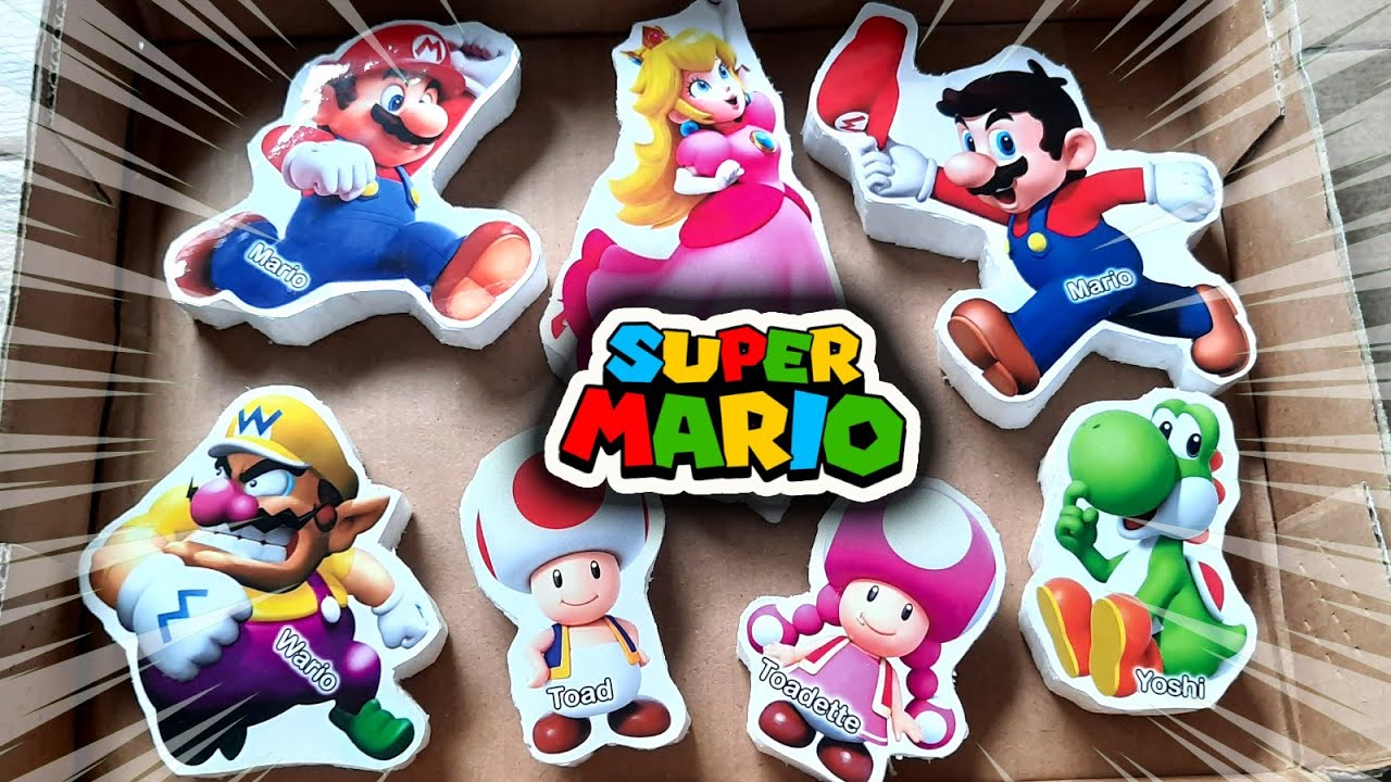 #18 Box Full of Mario Bros v Toad Yoshi Wario Falling asleep with Super ...