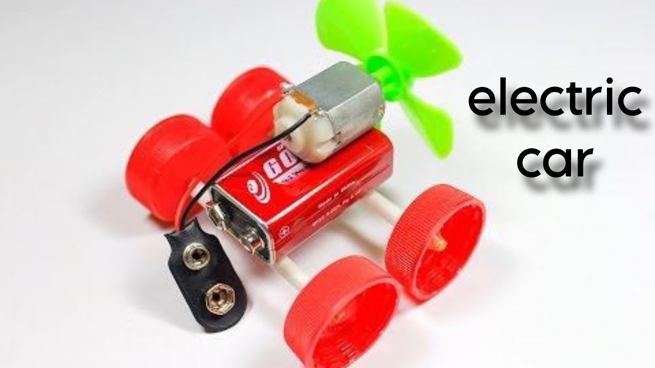 how to make a powered car very simple Diy electric mini car - YouTube