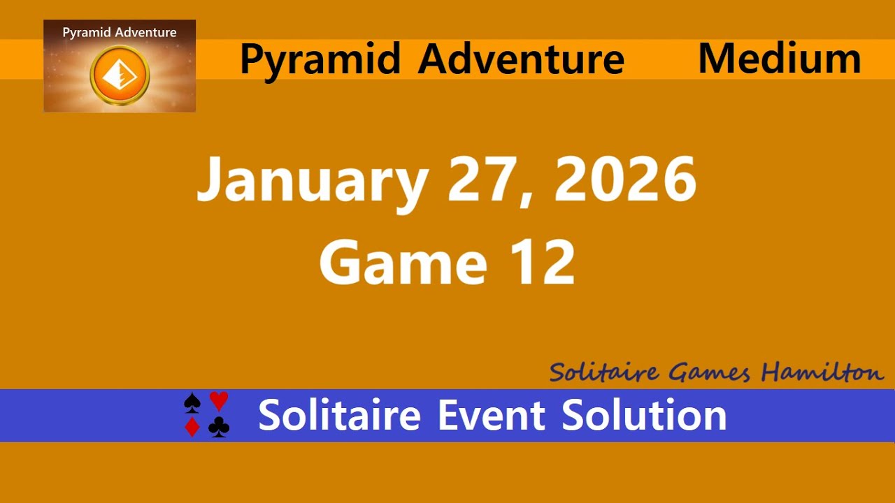 Pyramid Adventure Game #12 | January 27, 2026 Event | Pyramid Medium ...