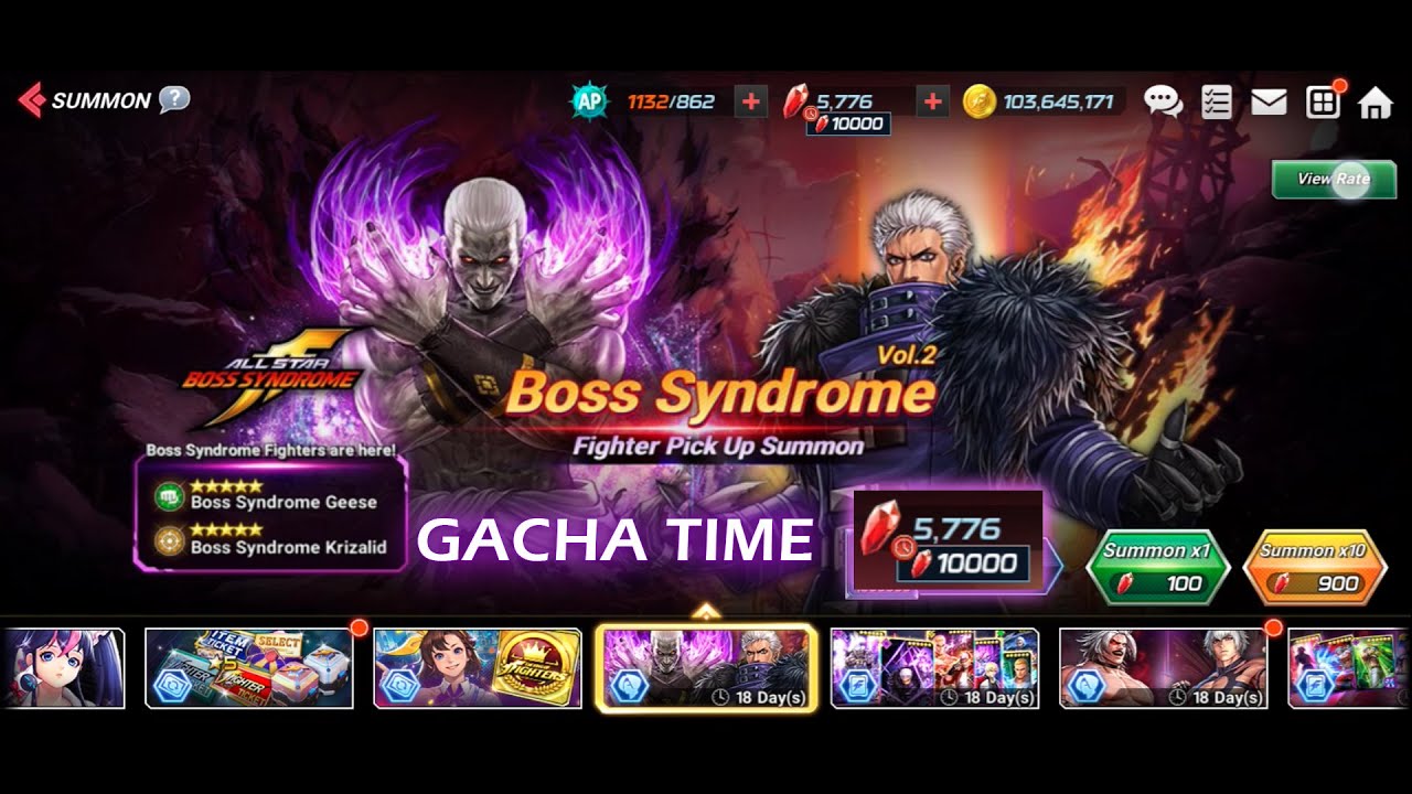 【Kof All Star】Boss Syndrome Vol.2 Summon - Nightmare Geese & Krizalid ...