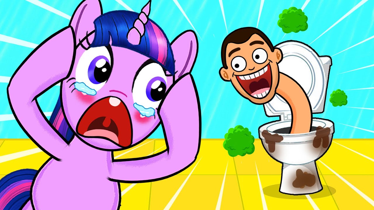 MY LITTLE PONY How to escape Skibidi Toilet - TV Man derrotou Skibidi ...