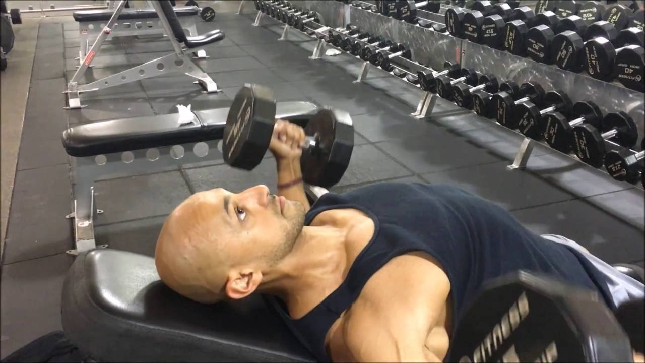 Incline dumbbell flyes - YouTube