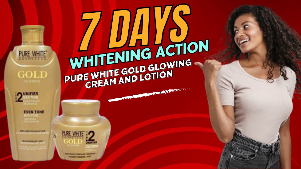 Pure White Gold Glowing Cream And Lotion | Functions And More. - YouTube