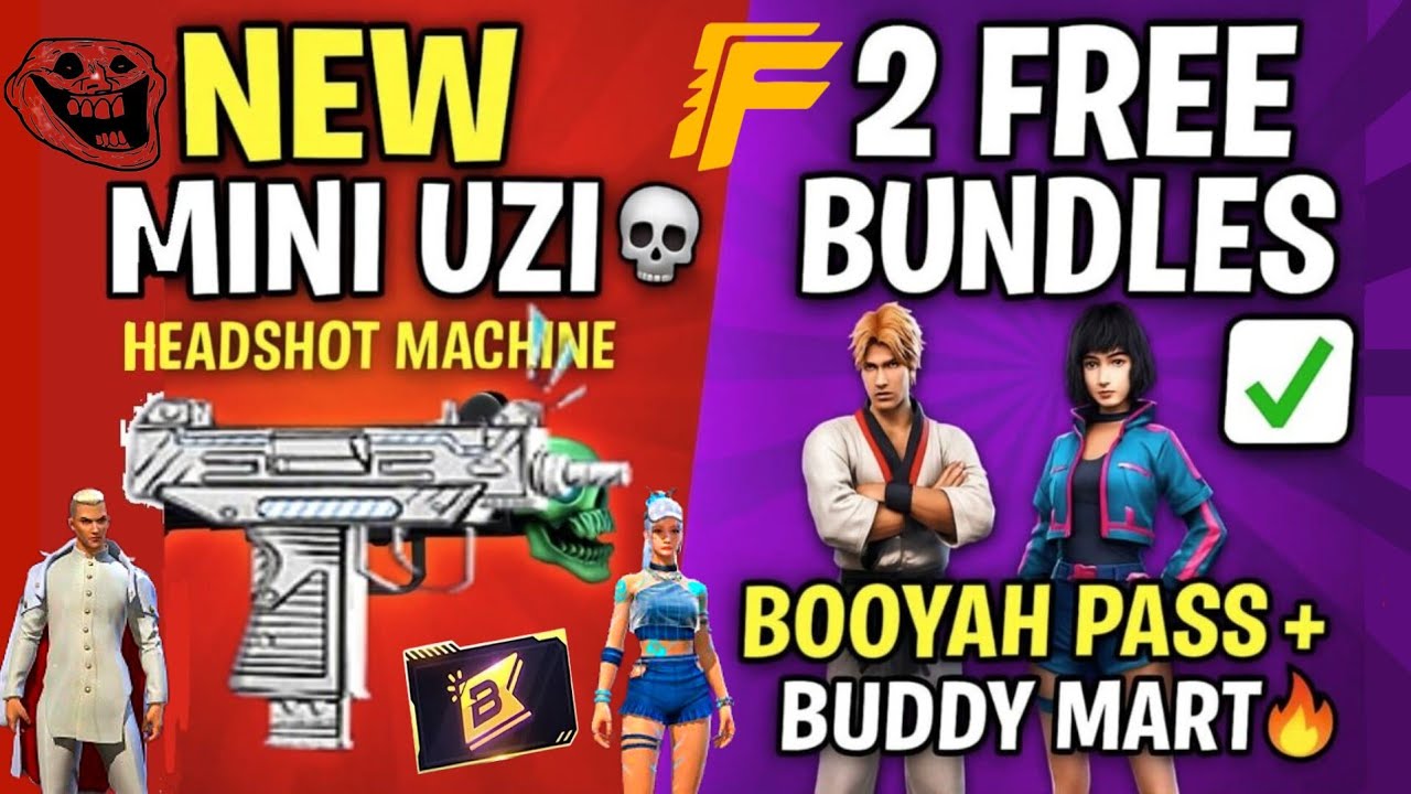 New Mini Uzi Is HeadShot Machine 💯|| Buddy Mart Store Update ️‍🔥|| Two ...