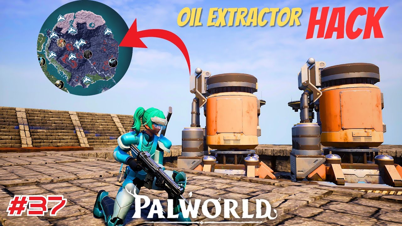 Two Crude Oil Extractors On One Oil Node -3 Oil Node Base Location # 37 ...