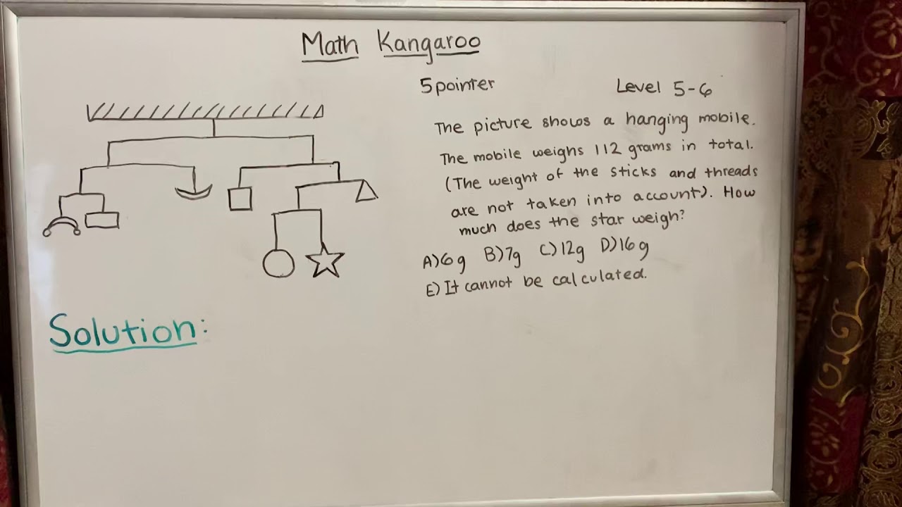 Math Kangaroo (level 5-6) - YouTube