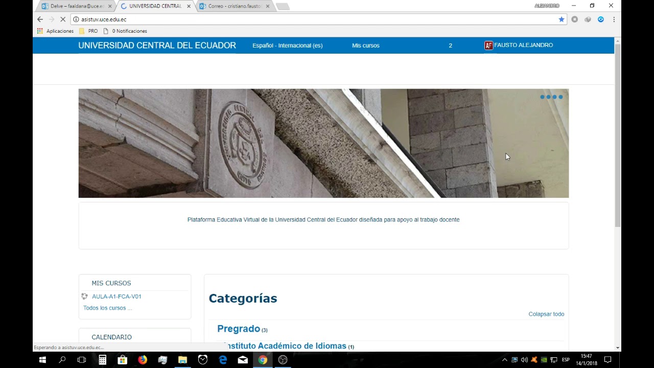 Como ingresar a la Plataforma EPU de UCE de Nivelación de Carrera - YouTube