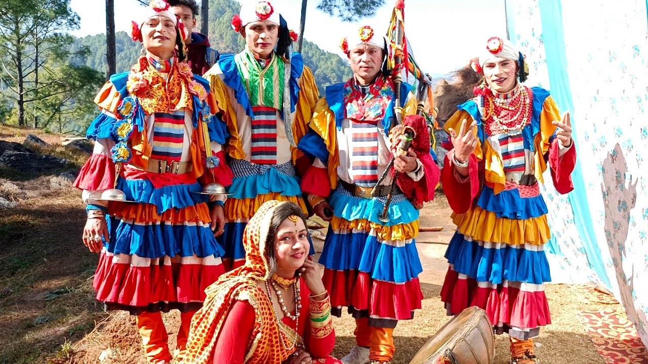 Pahadi Culture pahad ki shaadi Chaliya danch and chapeli # ...