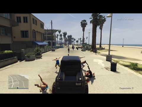 GTA V Running Over People Compilation - YouTube