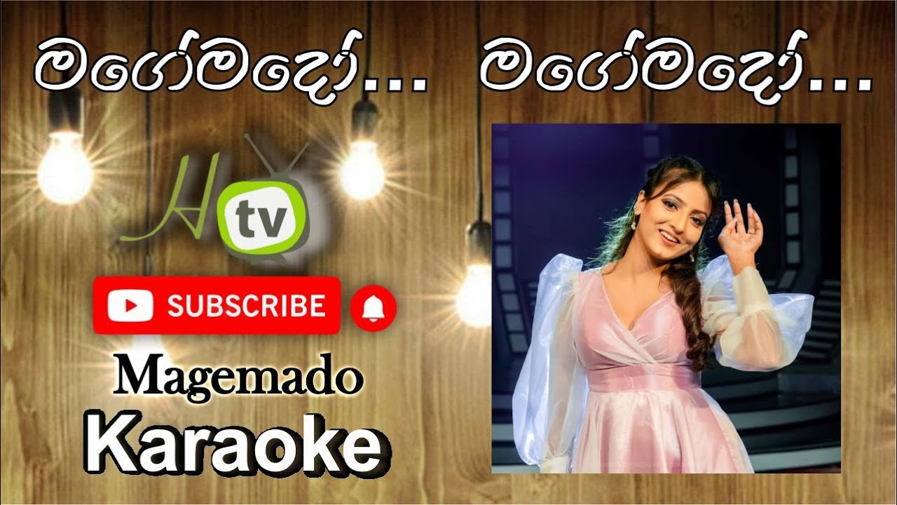 Magemado Karaoke original | Mahesha Sandamali | HTV Karaoke | karaoke ...