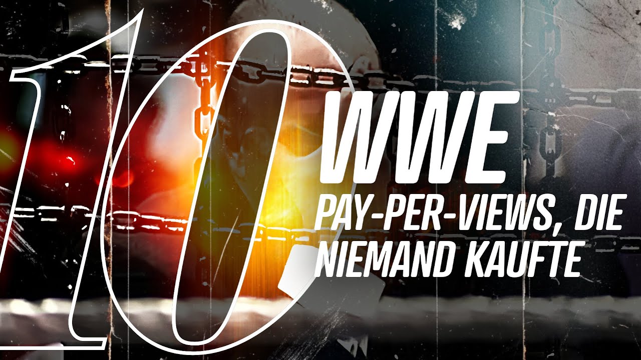 WWE's größte Peinlichkeiten 🥳 Zehn Pay-Per-Views, die NIEMAND bestellt ...