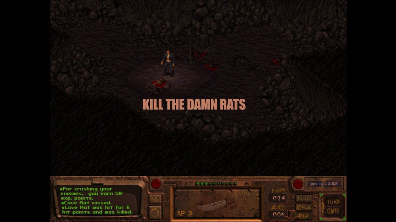 Fallout 1: Kill The Rats - YouTube