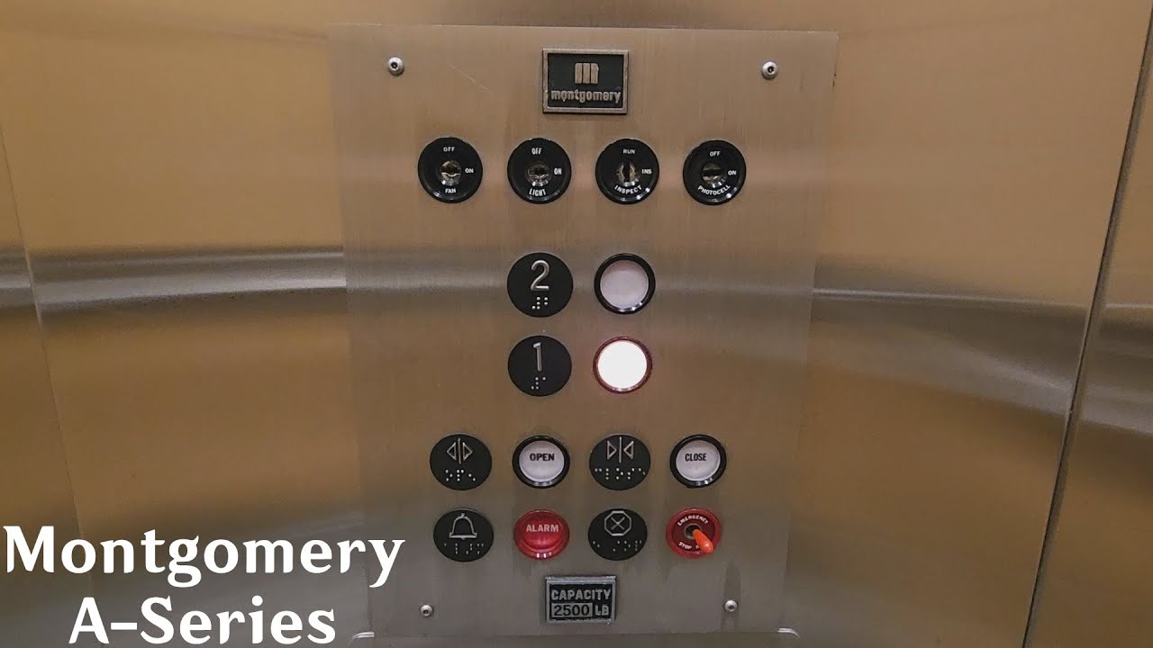 1980's Montgomery A-Series Hydraulic Elevator at Alderwood Business ...