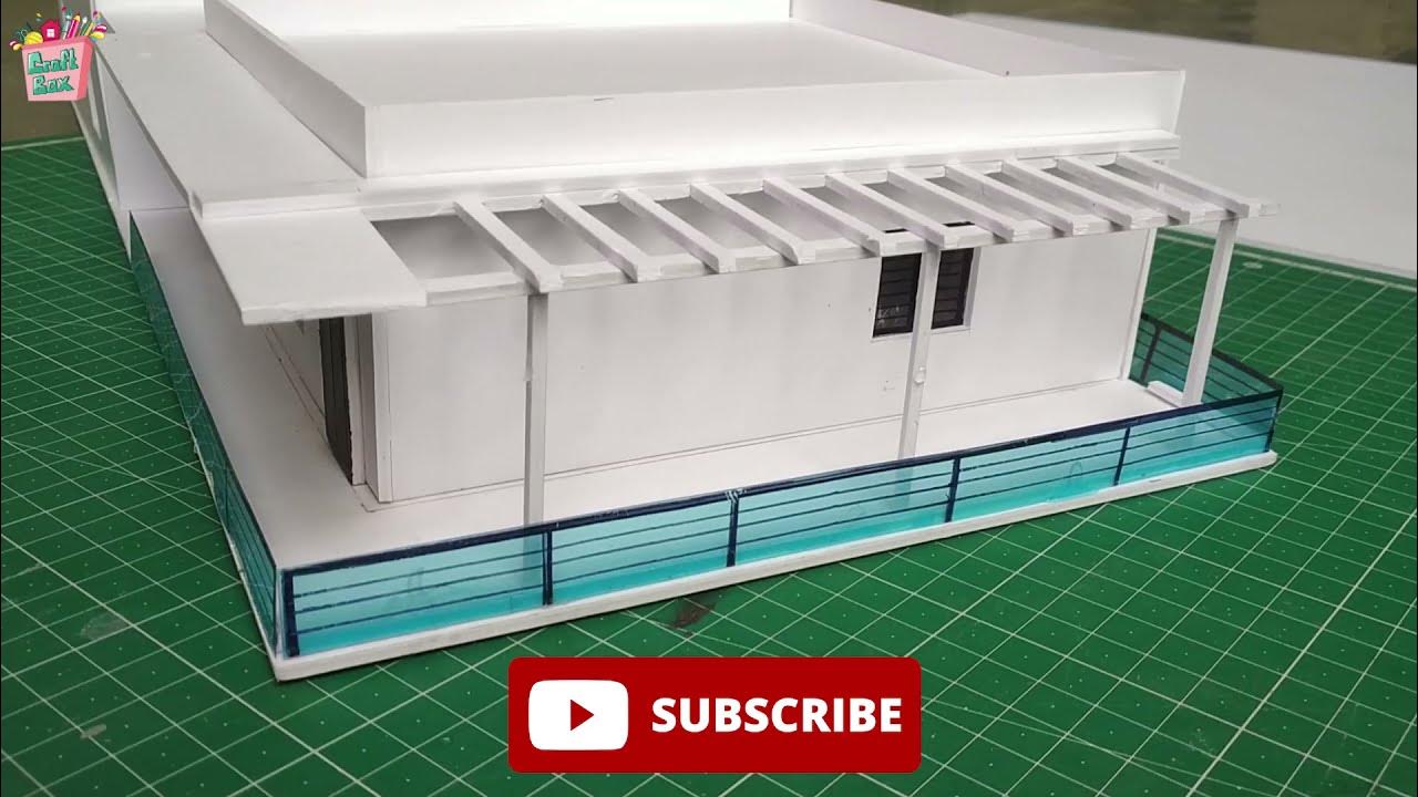 How to make a House with Foam Board | Miniature house @CraftBoxStudio ...